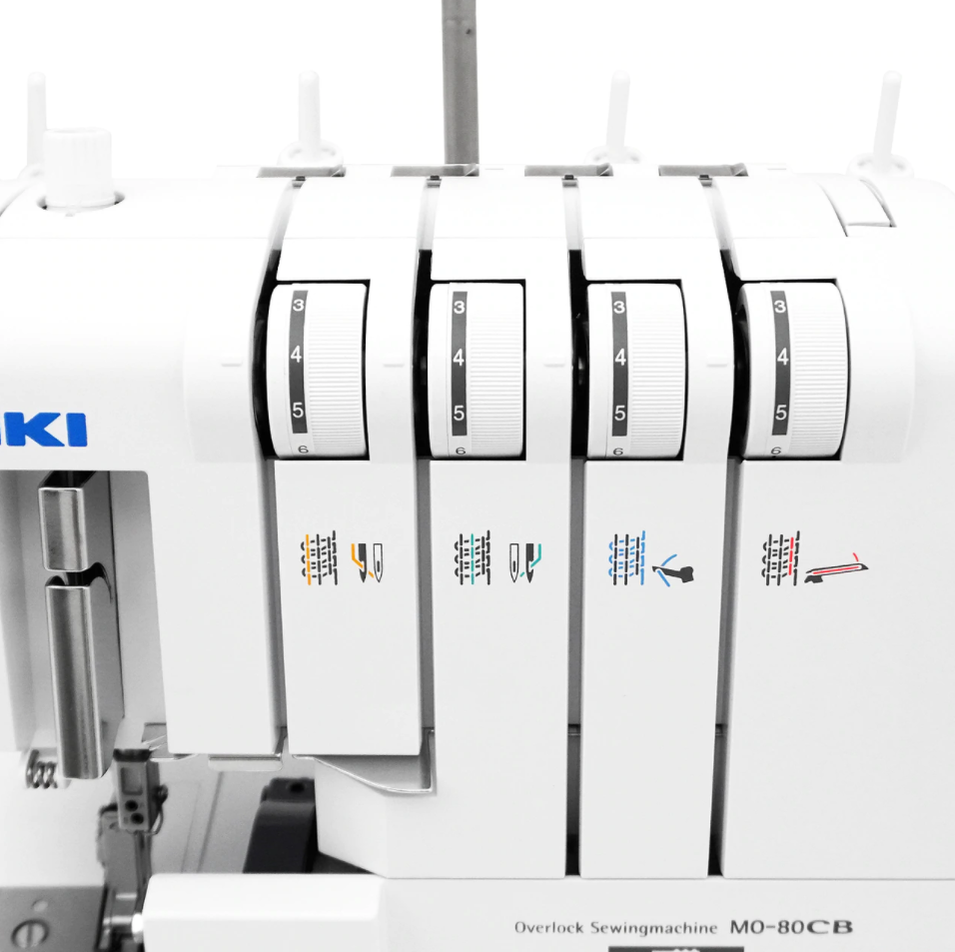 MO-80 - 2-nål, 2/3/4-trådig overlock med friarm och extra LED-belysnin ...